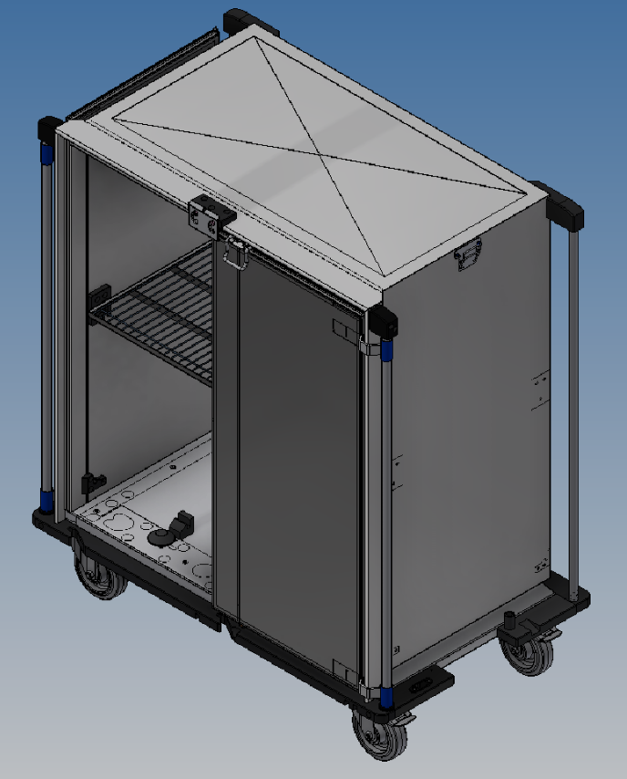 Closed Transport Trolley - SteriPro Canada